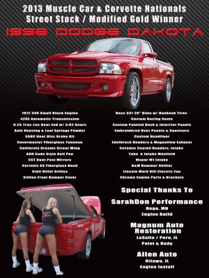 Car Show Boards - Show Boards designed for your car, truck, or bike
