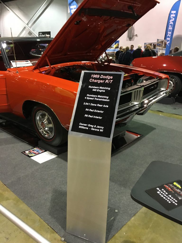 1969 Dodge Charger Car Show Display - Car Show Boards - Car Show Signs